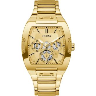 Guess Goldfarbene Analoguhr aus Edelstahl - - Accessories - Herren - Gelb - ONE SIZE
