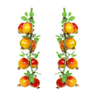 NUOBESTY H&auml;ngende Obst und Gem&uuml;se Dekoration 2 St&uuml;ck Geruchsfreies Material f&uuml;r Klassenzimmer und Fenster im Herbst Zuf&auml;llige Farbauswahl Zuf&auml;llige Farbe Zuf&auml;l