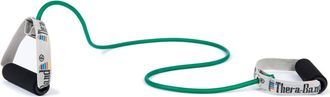 Theraband TheraBand Widerstandstrainer Bodytrainer Tubing mit Schaumstoffgriffen Gr&uuml;n | Stark, OneSize