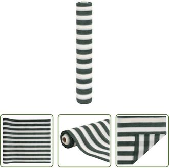 vidaXL vidaXL Balkonschatten - Zaunblende Gr&uuml;n und Wei&szlig; 1,5x25 m HDPE 150 g/m&sup2;