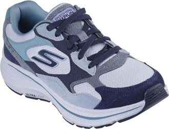 Skechers Femme Go Run Consistent 2.0 Retro Stride Basket, Blue Suede/Navy Trim, 39.5 EU
