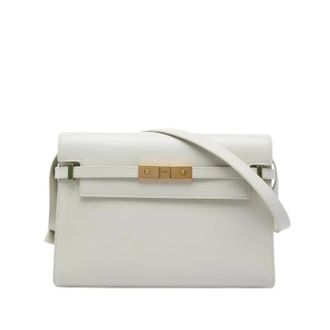 Saint Laurent Sac bandouli&egrave;re Manhattan Pre-owned - Femme - Pre-owned - Blanc - Taille: ONE Size