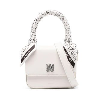 Amiri Wei&szlig;e Lederhandtasche - - Bags - Damen - Beige - ONE SIZE