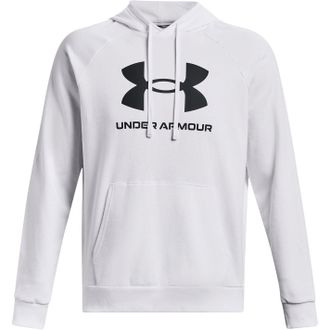 Under Armour Rival Fleece Logo Hoody Weiss, L Herren
