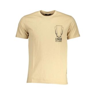 Cavalli Kurz&auml;rmeliges T-Shirt - - Tops - Herren - Beige - XL
