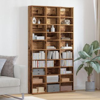 vidaXL Vidaxl - Meuble cd - Bois Vieux - 101x23x177.5 cm - Bois reconstitu&eacute;