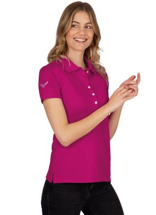 Trigema Poloshirt TRIGEMA Poloshirt mit Kristallsteinen (1-tlg)