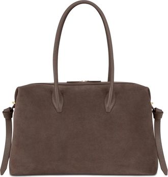Yuzefi Womens Brioche Large Leather Bag Brown Outer: Bovine Shoulder