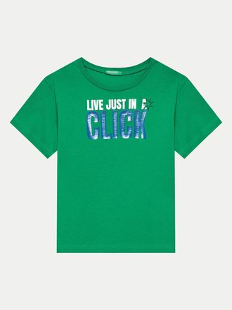 Benetton United Colors Of Benetton T-Shirt 3096C10J6 Gr&uuml;n Regular Fit