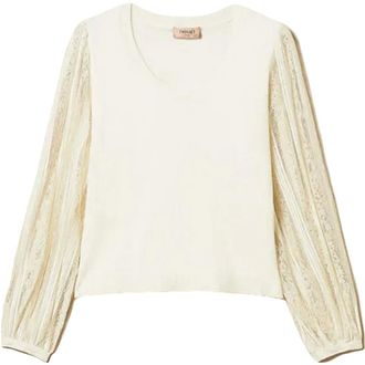 Twinset Damen, Blusen & Hemden, Wei&szlig;, MGr&ouml;&szlig;e