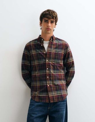 Polo Ralph Lauren Sport Classic Oxford-Hemd in Braun und Gr&uuml;n