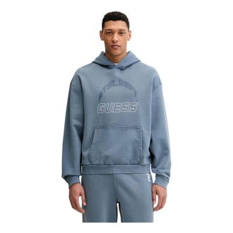 Guess Sweat &agrave; capuche Nawat - Homme - Sweatshirts et sweats &agrave; capuche - Bleu - Taille: M