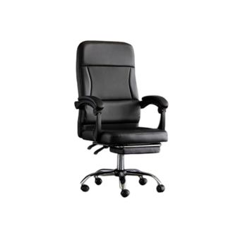 Generic Ergonomischer B&uuml;rostuhl, h&ouml;henverstellbarer Computerstuhl, mit Pedalen, kann 150 kg tragen, geeignet for das Heimb&uuml;ro(Black)