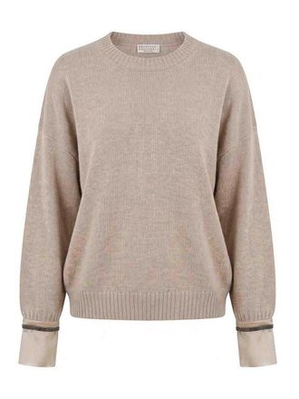 Brunello Cucinelli Rundhalspullover - Beige