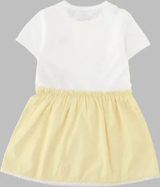Moncler Short-Sleeved Cotton Dress - Multicolor