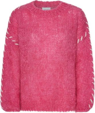 Americandreams Americandreams, Femme, Pulls, Rose, Taille: 42 FR Catia Mohair Stitch Pullover