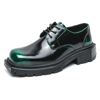 Generic Chaussures habill&eacute;es pour Hommes en Cuir Oxford Confortables pour Affaires, soir&eacute;es et Mariages,Vert,41 EU