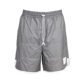 Thom Browne Homme, Maillots de bain, Gris, Taille: S Bermuda Sportif Ripstop