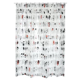 MSV Rideau de Douche en Polyester avec Design Graphique Color&eacute;, Id&eacute;al pour Salle de Bain, R&eacute;sistant &agrave; leau, Facile &agrave; Entretenir, 180x180cm Multicolore