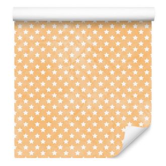 OEM Carta Da Parati Con Stelle, Sfondo Color Crema, Centro Color Crema Per Soggiorno E Camera Da Letto, 50x1000 Cm