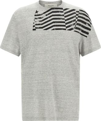Golden Goose Graues Baumwoll-T-Shirt