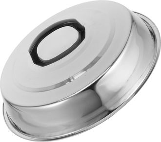 Valiclud Edelstahl-abdeckhaube F&uuml;r Lebensmittel Metallabdeckung F&uuml;r Lebensmittelkuppelabdeckung Servierabdeckung Magnetische Mikrowellenabdeckung F&uuml;r Lebensmit