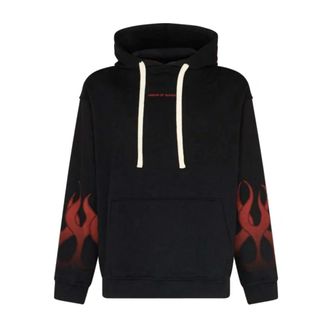 Vision Of Super Flames Hoodie Schwarz/Rot - - Sweatshirts & Hoodies - Herren - Schwarzk - L