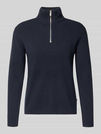Lindbergh Strickpullover mit Stehkragen und Rei&szlig;verschluss