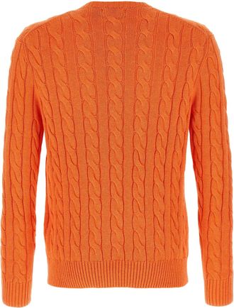Polo Ralph Lauren Cable-Knit Cotton Sweater - Orange