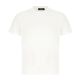 Zanone Casual Baumwoll T-Shirt f&uuml;r M&auml;nner - - Tops - Herren - Wei&szlig; - 5XL