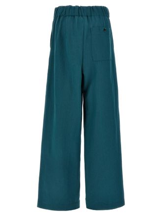Dries Van Noten Womens Bicolor Wool Casual Pants