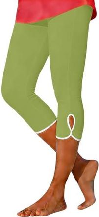 Generic Pantalon de yoga pour femme avec taille, d&eacute;coup&eacute;, confortable, extensible, legging de compression, grande taille, pantalon de gymnastique et de yoga 2