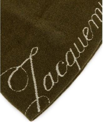 Jacquemus Bonnet chevron marque en laine vierge et cachemire