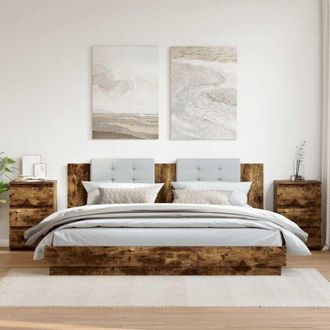 vidaXL Nachttische 2 Stk. R&auml;uchereiche 40x35x62,5 cm Holzwerkstoff - Vidaxl