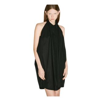 Balenciaga Popeline Hemdkleid mit &Auml;rmeln - - Dresses - Damen - Schwarzk - XS
