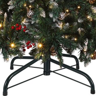OSALADI Sewroro Weihnachtsbaumst&auml;nder Metall Lackiert 40cm Weihnachtsbaumhalter mit 19cm Rohrdurchmesser Stabiles Weihnachtsbaumgestell mit 4 Stativen f&uuml;r Sic