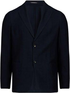 Emporio Armani Blazer droit en laine vierge