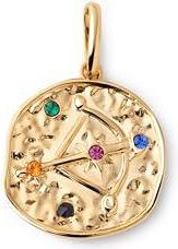 Singularu Charm Organic Colors Zodiaque. Pendentif en laiton avec finition plaqué or 18 kt. Combinable avec collier. Bijoux pour femme. Sagittaire