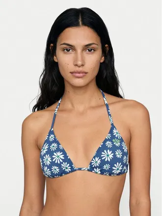 Roxy Bikini-Oberteil Printed Essentials Tiki Tri ERJX305695 Blau