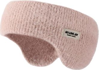 Generic Cache-oreilles pour dormir - Bandeau en coton fait à la main - Insonorisant - Avec manchon et bouchons doreille antibruit, Rose, Refer to description