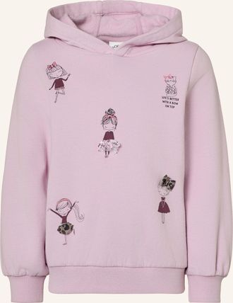 s.Oliver S.Oliver Red Hoodie Mit Pailletten lila