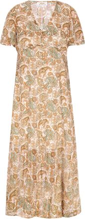 Usha Kleid Frauen creme mehrfarbig