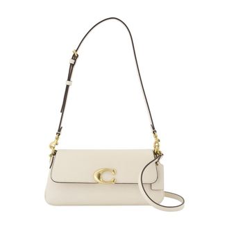 Coach Womens Jet Shoulder Bag White Calfskin