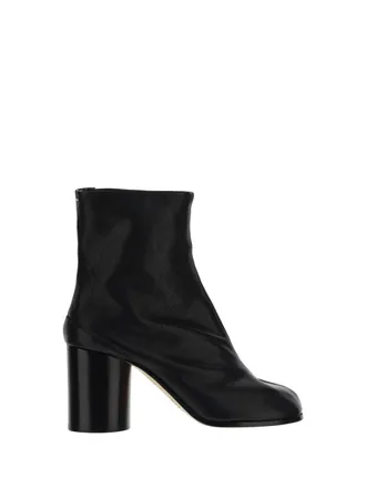 Maison Margiela Womens Ankle Boots Tabi Black Upper: Lamb