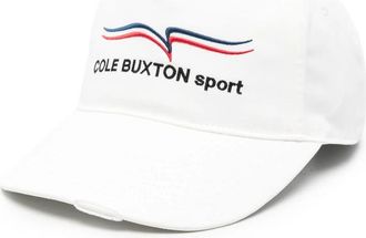 Cole Buxton Distressed Logo-embroidered Baseball Cap