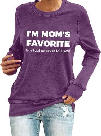 Generic Chandails en molleton pour femme - Imprim&eacute; graphique britannique - Haut surdimensionn&eacute; - Col rond - Manches longues - Automne - Hiver - D&eacute;contract&eacute; - 