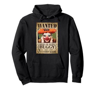 OnePiece Einteiliges Poster Buggy Pirates Wanted Anime Alvida Alliance Pullover Hoodie