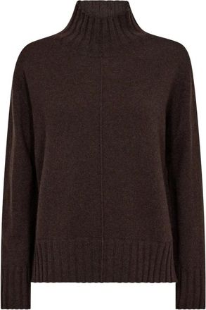 Mos Mosh MOS Mosh - Pull Col Roul&eacute; en Cachemire - Femme - Pulls - Brun - Taille: 44 FR
