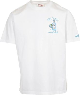 MC2 Saint Barth Homme, Tops, Blanc, Taille: M Portofino Social Gin T-Shirt