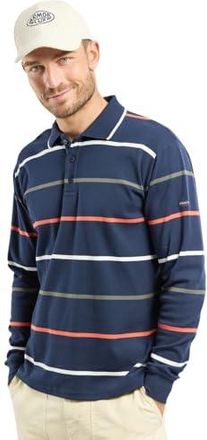 Armor Lux Homme Polo, Marine Deep/Chim&eacute;ra/Paprik, L EU